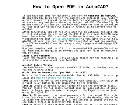 PPT Open Pdf In Autocad DOKUMEN TIPS