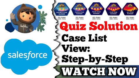 Cases List View Step By Step Salesforce Trailhead Work With Case