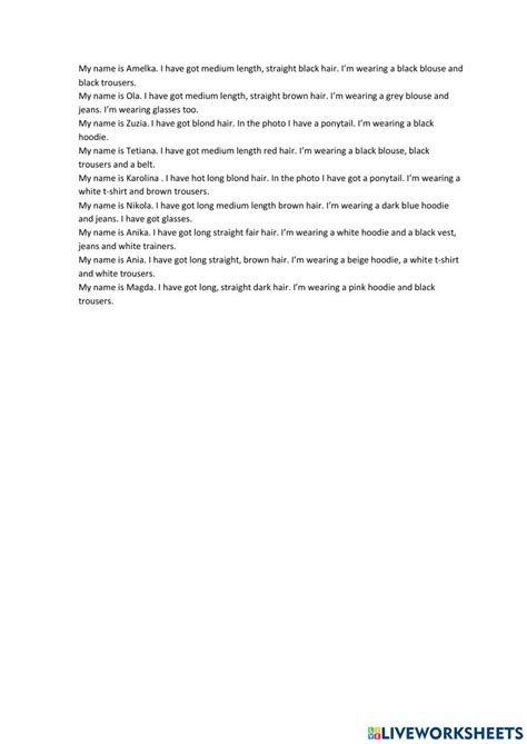 Class 8c Worksheet Live Worksheets