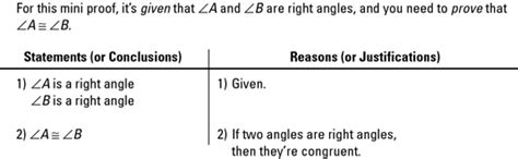 working with definitions theorems and postulates dummies
