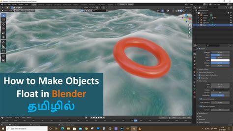 how to make objects float in blender tamil youtube