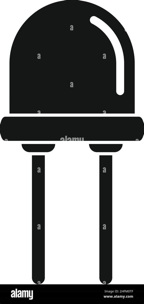 Diode Element Icon Simple Vector Electric Power Resistor Component