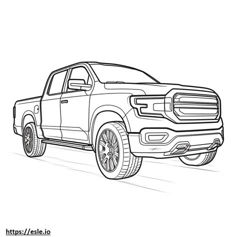 Nissan Titan 2wd 2024 Coloring Page