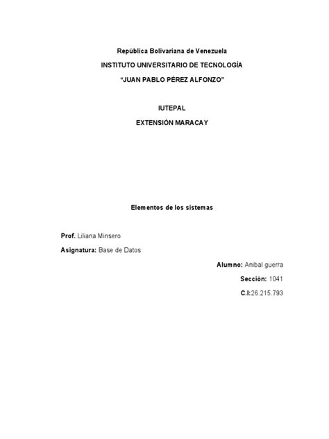 Elementos De Los Sistemas Pdf