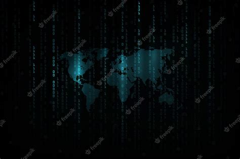 Premium Vector Abstract Technology Background Hacker Concept Programming Coding Binary