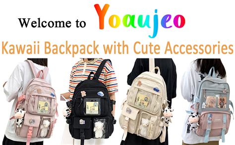 Yoaujeo Kawaii Backpack Lovely Rucksack For Teen Girls
