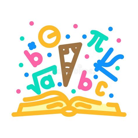 Math Education Science Color Icon Vector Illustration Stock Vector Illustration Of Math