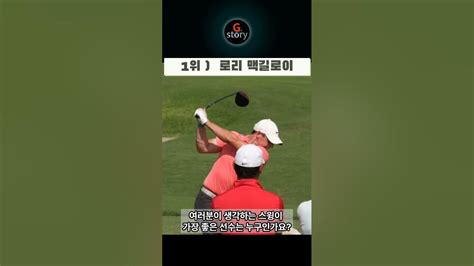 Pga 투어 동료 선수들이 뽑은 스윙이 가장 좋은 선수 골프 로리맥길로이 골프스윙 Youtube