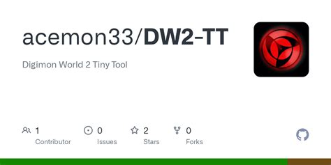 Github Acemon33 Dw2 Tt Digimon World 2 Tiny Tool