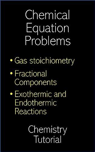 Chemical Equation Problems Chemistry Tutorial Pack Brian