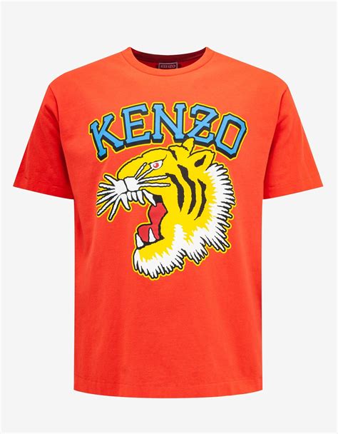 Kenzo Red Varsity Jungle Tiger Oversize T Shirt Grailed