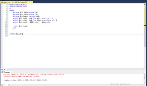 Sql Function Problems Stack Overflow