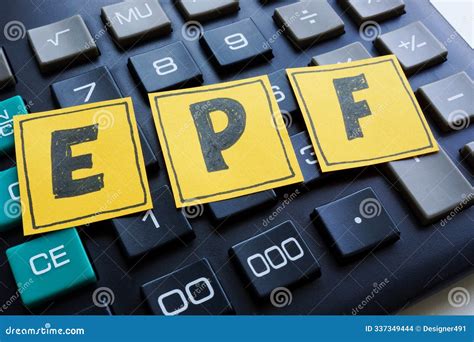 Epf Employees Provident Fund Symbol Wooden Blocks With Words `epf Employees Provident Fund