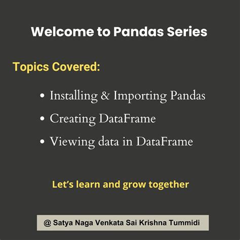 Satya Naga Venkata Sai Krishna Tummidi On Linkedin Python Pandas Dataanalysis Datavisualization