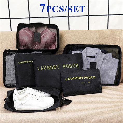 Купити 7 шт набір Органайзер для подорожей Водонепроникний пилонепроникний Дорожні сумки