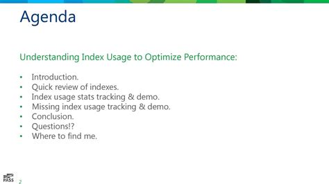 Tracking Index Usage Like A Pro Ppt Download