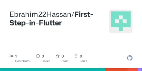 GitHub Ebrahim Hassan First Step In Flutter