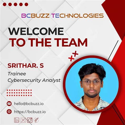 Srithar S On Linkedin Learn New In Cybersecurity Analyst With Bcbuzz