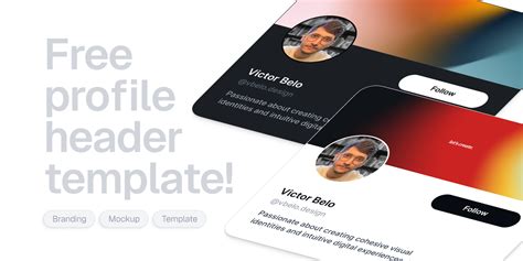 Free Header Profile Template Figma