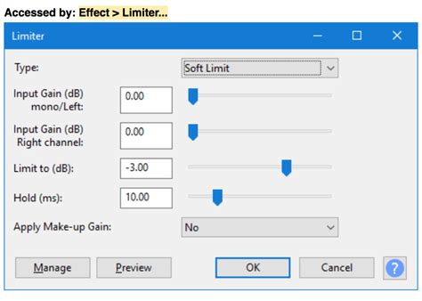 No Limiter Macos Audacity Forum