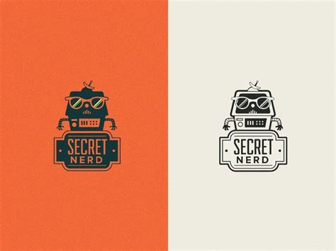 Secret Nerd Logo 3 Logo Study Nerd Cool Robots