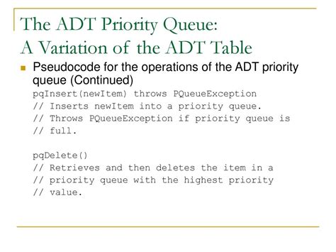 Tables and Priority Queues - ppt download