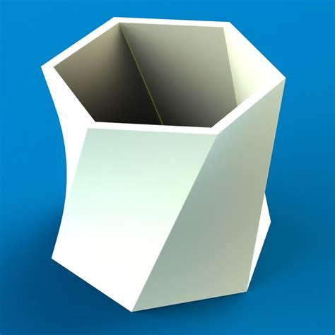 free stl file hexagonal vase・3d print design to download・cults