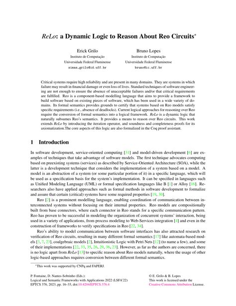 pdf relo a dynamic logic to reason about reo circuits