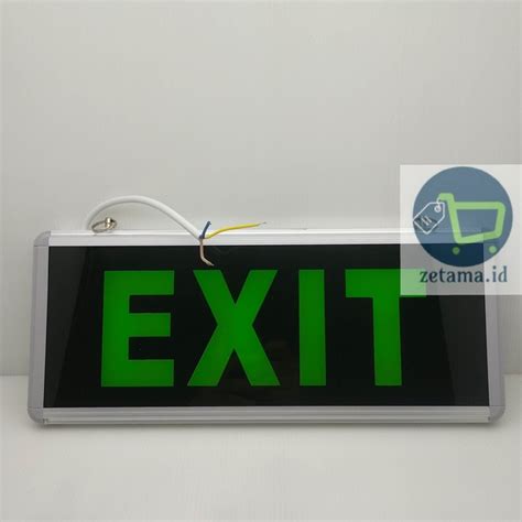 Jual Update Lampu Exit Emergency Exit Lamp Tulisan Hijau Gilaa Shopee Indonesia