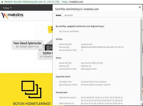 Ssl Sertifika Türleri Makdos Blog