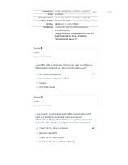 Cloud Pak For Data Platform Fundamentals Level Quiz TOS Attempt Pdf Started On State