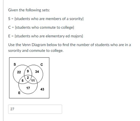 [solved] is this correct given the following sets s {
