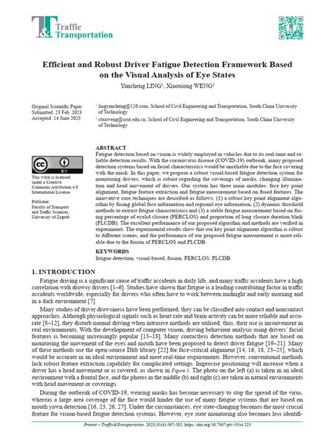 3 Efficient And Robust Driver Fatigue Detection Framework 3hik7lurwy Pdf