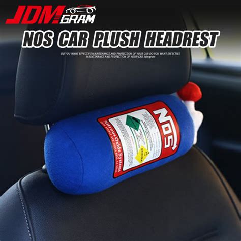 Jdmgram Creative Nos รถคอหมอนรองศีรษะเบาะหมอน Plush Universal Jdm นุ่ม
