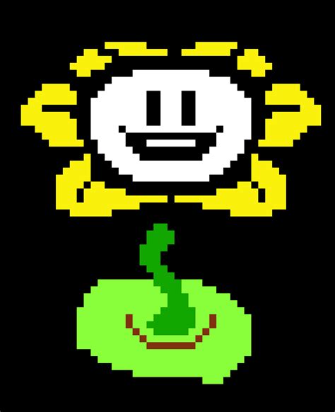 Flowey In Color Pixel Art Maker