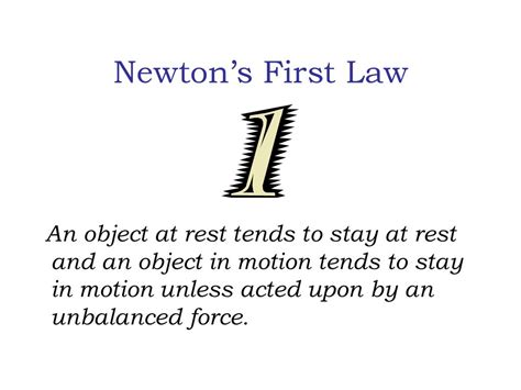 Newtons First Law Of Motion Ppt Download