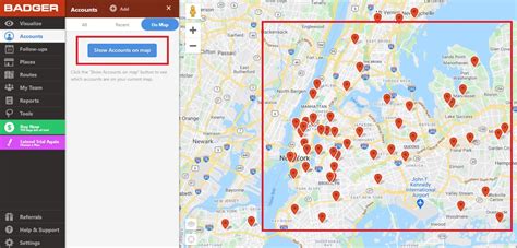 How To Use The On Map Feature Web App Badger Maps