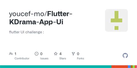 GitHub Youcef Mo Flutter KDrama App Ui Flutter UI Challenge
