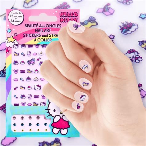 Hello Kitty Nail Stickers 1 Sheet With 72 Stickers 24