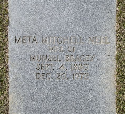 Meta Mitchell Neel Bracey 1880 1972 Find A Grave Memorial