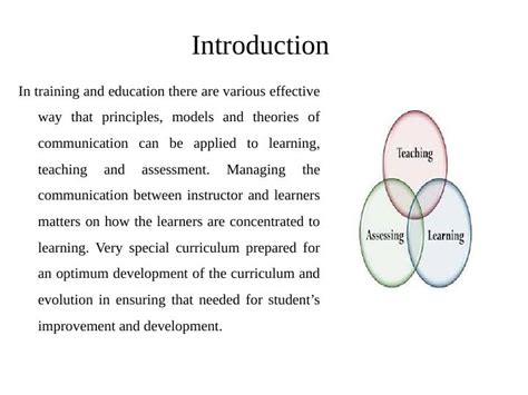 Theories Principles And Models Of Learning And Teaching In Education