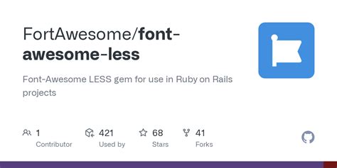github fortawesome font awesome less font awesome less gem for use