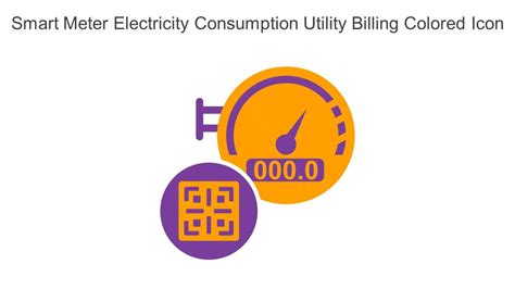 Smart Meter Electricity Consumption Utility Billing Colored Icon In Powerpoint Pptx Png And