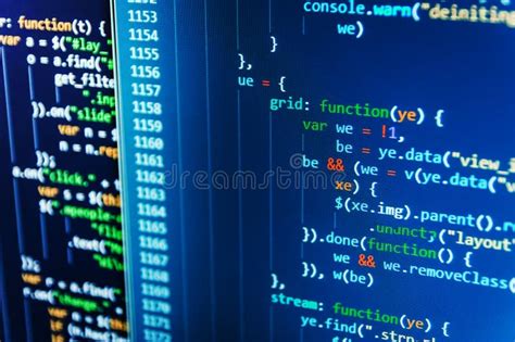 Inscription Du Code De Programmation Sur Lordinateur Portable Photo