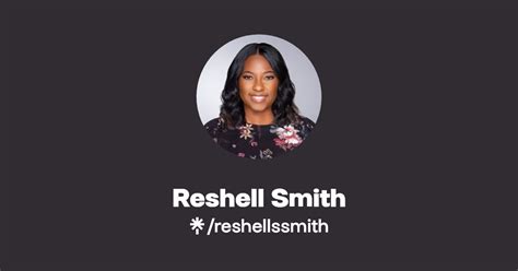 Reshell Smith Instagram Facebook Tiktok Linktree