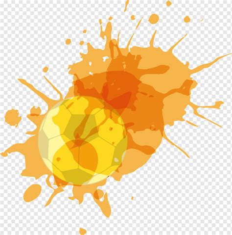 수채화 꽃 수채화 그림 2014 피파 월드컵 축구 스포츠 만화 노란색 오렌지 만화 2014 년 Fifa 월드컵