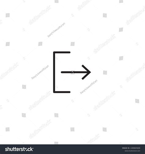Simple Logout Button Premium Vector Icon Stock Vector Royalty Free 2289845609 Shutterstock