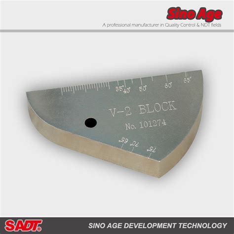 Blok Iiw V1 Van De Vorm Het Ultrasone Kaliberbepaling Iiw Type 2 Kaliberbepalingsblok 1