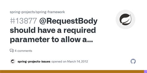Requestbody Should Have A Required Parameter To Allow A Request Body