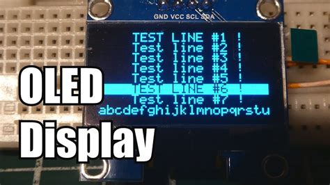 Oled Display Interface Ssd1306 Sh1106 Flashforth Youtube